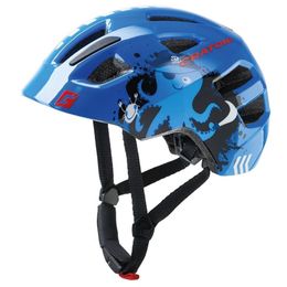 Kinderfahrradhelm Cratoni "MAXSTER" Gr. 46, blau (pirat, blau glanz), Helme, Kinder, 46/51 Kopfumfang: 46cm - 51cm