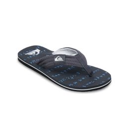Sandale Quiksilver "Molokai Layback", Herren, Gr. 14(47), schwarz quik tough, Obermaterial:Obermaterial: 100% Baumwolltextil, Futter: 100% Polyestertextil, Laufsohle: 100% Schwammgummi;, Schuhe Sandale