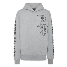 Philipp Plein Herren Sweatshirt "Gothic Plein"10, grau, Gr. M, Obermaterial: 100% Baumwolle, 100% Polyester, Sweatshirts