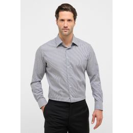Langarmhemd Eterna "MODERN FIT", Herren, Gr. 39, Normalgr&ouml;&szlig;en, navy, Twill, 100% Baumwolle, tailliert, Manschette, Hemden, NON IRON (b&uuml;gelfrei)