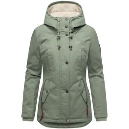 Winterjacke Marikoo "Bikoo", Damen, Gr. L (40), mint, Oberstoff: 100% Baumwolle; Futter: 100% Polyester; Wattierung: 100% Polyester; &Auml;rmelfutter: 100% Polyester, figurumspielend h&uuml;ftbedeckend, hoch geschlossener Ausschnitt, &Auml;rmel ohne &Auml;rmelschlitz Rippstrickb&uuml;ndchen, Jacken Winterjacke, sportliche Damen Outdoor Baumwolljacke mit Kapuze, Topseller