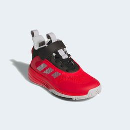 Basketballschuh adidas Sportswear "OWNTHEGAME 3.0", M&auml;dchen, Gr. 37, pure ruby, silber metallic, core schwarz, Synthetik, Textil, Schuhe, f&uuml;r Kinder & Jugendliche