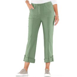 Webhose Classic Basics, Damen, Gr. 28, Kurzgr&ouml;&szlig;en, gr&uuml;n (eucalyptus), 98% Baumwolle, 2% Elasthan, unifarben, lang, Hosen