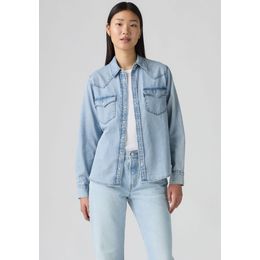 Levi's Hemdbluse LEVI'S "THE ULTIMATE WESTERN", Damen, Gr. XS (34), big discussion, Web, Obermaterial: 100% Baumwolle, unifarben, regular fit normal, Manschette, Blusen Hemdbluse, mit Brusttaschen