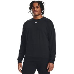 Sweatshirt Under Armour "UA Rival Fleece Crew", Herren, Gr. XXL, schwarz (schwarz 001), Obermaterial: 80% Baumwolle, 20% Polyester, normal, Rundhals, Sweatshirts Sweatshirt, mit Rundhalsausschnitt, normale Schnittform