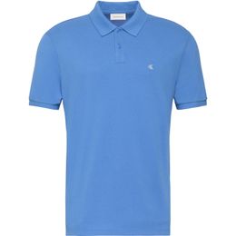 Poloshirt Calvin Klein Jeans "SS CASUAL PIQUE CLASSIC POLO", Herren, Gr. M, french blau, Jersey, Obermaterial: 100% Baumwolle, klassisch normal, Rundhals, eingesetzt angesetztes B&uuml;ndchen, Shirts, Mit Rundhalsausschnitt
