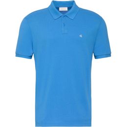 Poloshirt Calvin Klein Jeans "SS CASUAL PIQUE CLASSIC POLO", Herren, Gr. S, french blau, Jersey, Obermaterial: 100% Baumwolle, klassisch normal, Rundhals, eingesetzt angesetztes B&uuml;ndchen, Shirts, Mit Rundhalsausschnitt