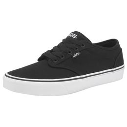Sneaker Vans "Atwood", Herren, Gr. 47, schwarz-wei&szlig; (schwarz, wei&szlig;), Textil, Schuhe Skaterschuh Canvassneaker Sneaker low, angelehnt an das Design vom Authentic