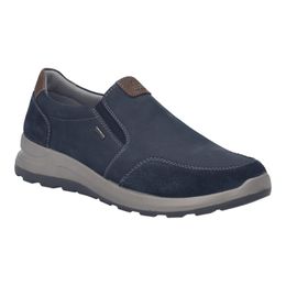 Slipper Josef Seibel "Marley 52", Damen, Gr. 47, graublau, Nubukleder, Veloursleder, Schuhe Slipper, Sneaker, Schlupfschuh mit wasserabweisender TEX-Ausstattung, G-Weite
