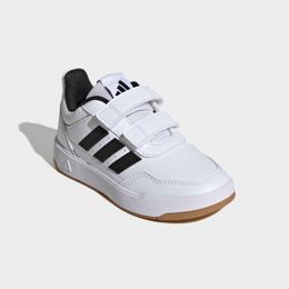 Damen Sneaker "TENSAUR SPORT 3.0 CF K", adidas Sportswear, Gr. 30cloud wei&szlig;, core schwarz, gum10, Synthetik, Textil, Schuhe, mit Klettverschluss, f&uuml;r