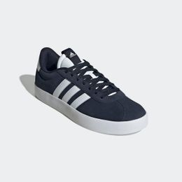 Sneaker adidas Sportswear "VL COURT 3.0", Herren, Gr. 43, blau (legend ink, ftwr wei&szlig;, ftwr wei&szlig;), Leder, Synthetik, Schuhe Sneaker, inspiriert vom Design des adidas samba