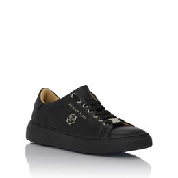 Sneaker Philipp Plein "Hexagon", Damen, Gr. 42, Normalschaft, 0202, schwarz, schwarz, Schuhe Sneaker