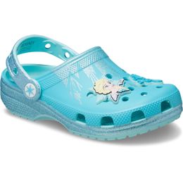 Clog Crocs "Frozen Elsa", Kinder, Gr. 30, multi, frozen elsa, Croslite&trade;, Glitzer, kontrastfarbene Details, Schuhe Clog, Hausschuh, Sommerschuh, Strandschuh mit Glitzer