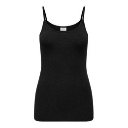 Jacqueline de Yong Spaghettitop JDY "JDYMILA S/L SINGLET TOP JRS NOOS", Damen, Gr. M, schwarz, Jersey, Obermaterial: 96% Viskose, 4% Elasthan, unifarben, regular fit normal, Rundhals, Tops