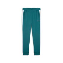 Trainingshose Puma "T7 FOUNDATION CL POLY KNITTED PANTS", Herren, Gr. S, N-Gr, emerald ice, Hosen Trainingshose, sportlicher Stil, f&uuml;r vielseitige Sportmode, Regular Fit