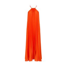 Lily & Lionel LILY AND LIONEL Damen Midikleid "Philomena Halter Neck Pleated Maxi Dress Damen"orange, Gr. 36, 100% Polyester, Kleider