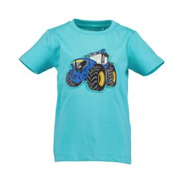 T-Shirt Blue Seven "Blue Seven T-Shirt", Jungen, Gr. 104, 6650, lagune, 100% Baumwolle, normal, Rundhals, Shirts T-Shirt