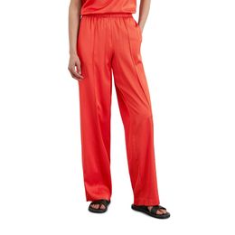 Marc O'Polo Chinohose MARC O'POLO "aus Viskose-Stretch", Damen, Gr. 46, Normalgr&ouml;&szlig;en, rot (m323), Obermaterial: 96% Viskose, 4% Elasthan, bedruckt, weit normal, Hosen Chinohose