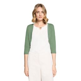 Bolerojacke Vera Mont "Damen figurbetont", Damen, Gr. 42, foggy gr&uuml;n, Jersey, Obermaterial: 92% Viskose, 8% Elasthan. Besatz: 100% Polyester, festlich, figurbetont, Jacken
