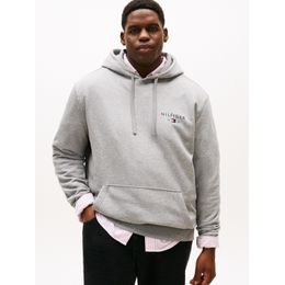 Tommy Hilfiger Big & Tall Hoodie "BT-BRAND LOVE HILFIGER", Herren, Gr. XXL, grau (medium grau heather), Sweatware, Obermaterial: 77% Baumwolle, 23% Polyester, TOMMY HILFIGER BIG & TALL, normal normal, Rippb&uuml;ndchen, Sweatshirts Hoodie, Gro&szlig;e Gr&ouml;&szlig;en, normale Passform