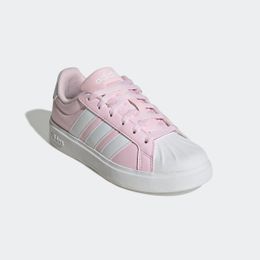 Sneaker adidas Sportswear "STREETTALK", Damen, Gr. 38, clear pink, cloud wei&szlig;, grau two, Synthetik, Schuhe Sneaker, inspiriert vom Design des adidas superstar, f&uuml;r Kinder & Jugendliche