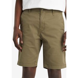 Levi's Chinoshorts LEVI'S "XX CHINO SHORT II", Herren, Gr. 36, N-Gr, gr&uuml;n (bunker olive ltwt ms), Web, Obermaterial: 98% Baumwolle, 2% Elasthan, unifarben, normal knieumspielend, Hosen Chinoshorts, Sommerhose mit Logobadge