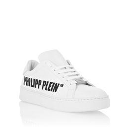 Sneaker Philipp Plein "Lo-Top Turnschuhe", Damen, Gr. 39, Normalschaft, 01, wei&szlig;, Schuhe Sneaker