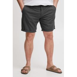 Shorts Blend "BHLias Big & Tall", Herren, Gr. 6XL, US-Gr&ouml;&szlig;en, grau (phantom grau), 55% Leinen, 45% Baumwolle, unifarben, regular fit kurz, Hosen Shorts, Chino Shorts aus Leinenmix in gro&szlig;en Gr&ouml;&szlig;en