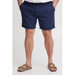 Shorts Blend "BHLias Big & Tall", Herren, Gr. 6XL, US-Gr&ouml;&szlig;en, navy, 55% Leinen, 45% Baumwolle, unifarben, regular fit kurz, Hosen Shorts, Chino Shorts aus Leinenmix in gro&szlig;en Gr&ouml;&szlig;en
