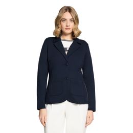 Betty Barclay Damen Kurzblazer "Damen mit aufgesetzten Taschen"dunkelblau, Gr. 38, Jersey, Obermaterial: 48% Viskose, 47% Polyester, 5% Elasthan,