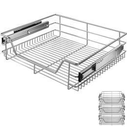 Casaria Teleskopschublade 3er-Set 60cm Schrankbreite Au&szlig;enma&szlig;