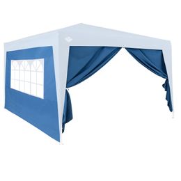 Deuba Seitenw&auml;nde Faltpavillon 2er-Set Blau 3x2m