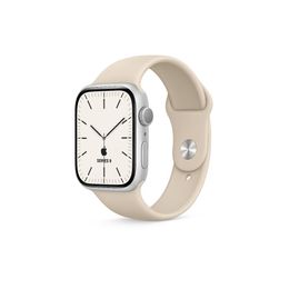 Apple Watch Series 9 (2023) GPS + Cellular 41 mm - Aluminium Silber - Sportarmband Polarstern