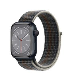 Apple Watch Series 8 (2022) GPS 45 mm - Aluminium Mitternacht - Sport loop Schwarz