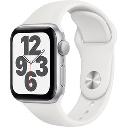 Apple Watch Series SE 1 (2020) GPS + Cellular 40 mm - Aluminium Silber - Sportarmband Wei&szlig;
