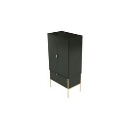 H&ouml;ffner Highboard Polka schwarz Ma&szlig;e (cm): B: 60 H: 120 &raquo; H&ouml;ffner