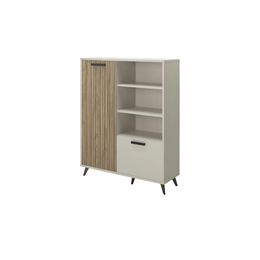 H&ouml;ffner Highboard Bjarne beige Ma&szlig;e (cm): B: 110,1 H: 140 T: 35.5 &raquo; H&ouml;ffner
