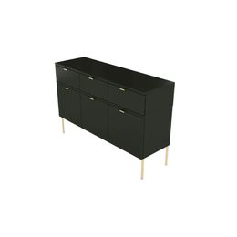 H&ouml;ffner Sideboard Polka schwarz Ma&szlig;e (cm): B: 120 H: 78 &raquo; H&ouml;ffner