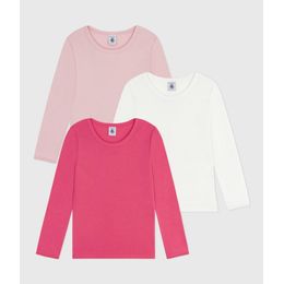 Petit Bateau Shirt M&auml;dchen Gr&ouml;&szlig;e 116 pink / rosa / wei&szlig;