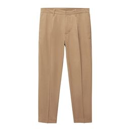 Mango Man Pleated Pants 'Clay' male Beige size 42