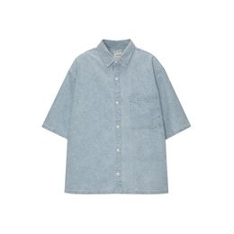 Pull&Bear Pull&bear Button Up Shirt male Blue size S