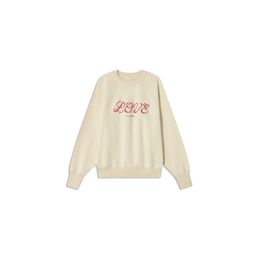 thinking mu Sweatshirt ' LOVE HEART ' female White size XL