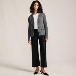 LANDS' END Baumwoll-Blazer DRIFTER, Damen,  Grau, Baumwolle, by Lands' End