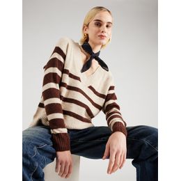 Pepe Jeans Pullover 'Cecil' Damen Gr&ouml;&szlig;e S kitt / dunkelbraun