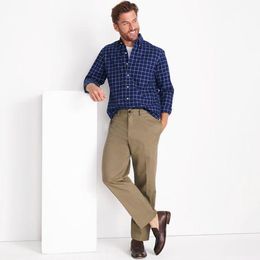 LANDS' END CLASSIC FIT B&uuml;gelleichte Chino, Herren,  Braun, Baumwolle, by Lands' End