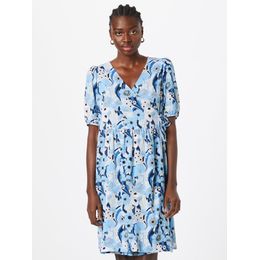 MONKI Kleid Damen Gr&ouml;&szlig;e 38 blau / marine / hellblau / wei&szlig; Winterkleid