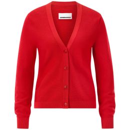 armedangels Damen-Strickcardigan Baumwolle L Rot