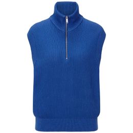 armedangels Damenpullunder mit Zip S Blau