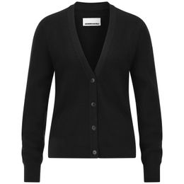armedangels Damen-Strickcardigan Baumwolle S Schwarz