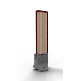 Schake Hochsicherheitszaun Typ Captus mit Holzf&uuml;llung - Winkel SET4